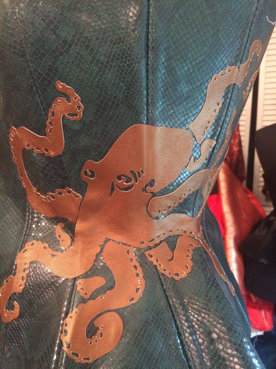 steampunk leather mermaid ensemble